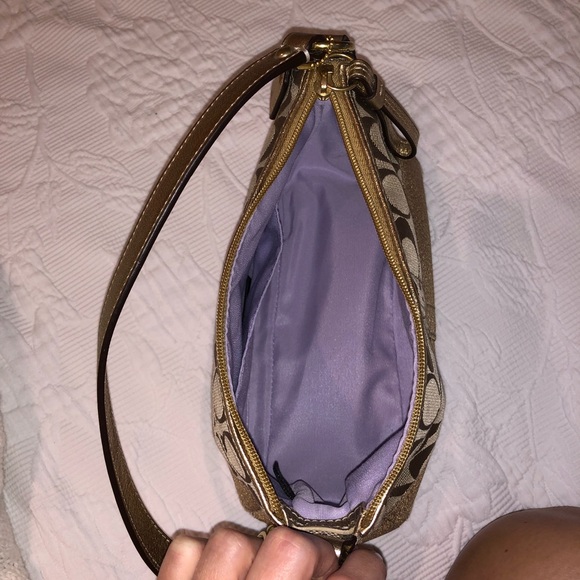 Coach | Bags | Coach Metallic Gold Mini Purse | Poshmark